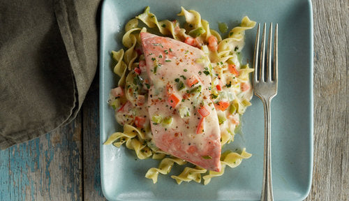 Alaska Salmon Fricassee | Sword Seafood Company